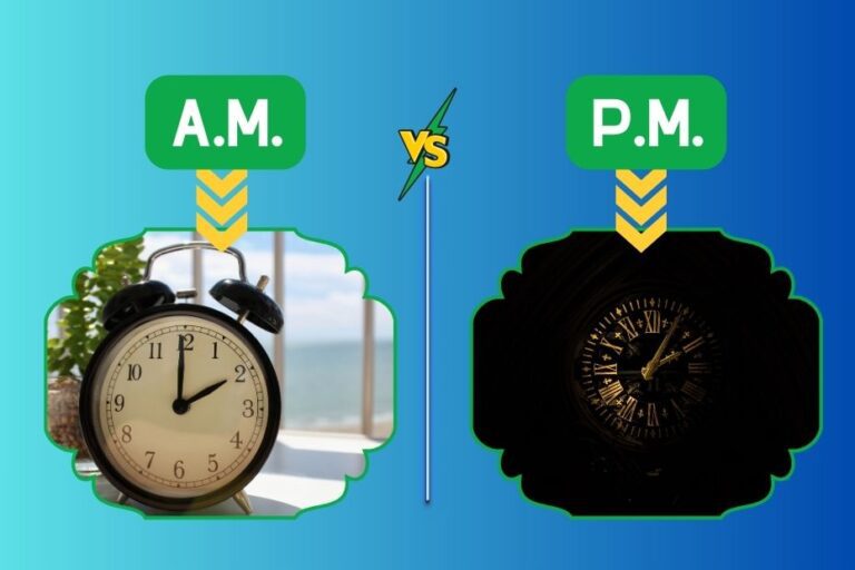 What's the Difference A.M. and P.M.?